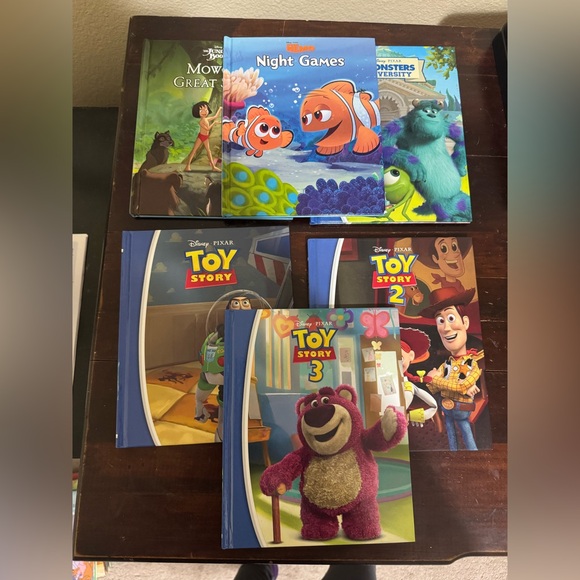 Other | Set Of 6 Disney Pixar Kids Books Toy Story Monsters Inc Nemo ...